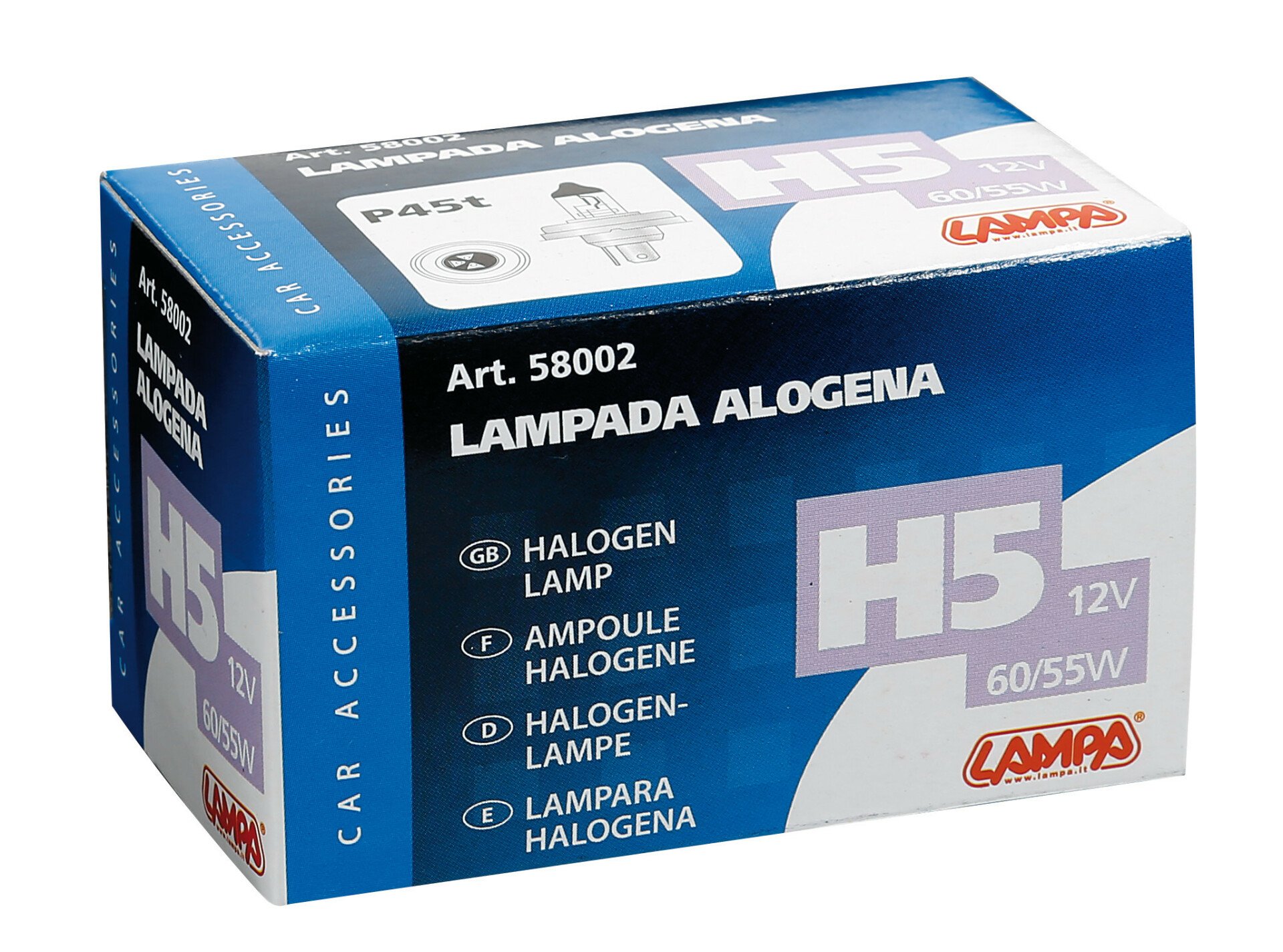 Bec halogen 12V - H5 - 60/55W - P45t 1buc Lampa - Cridem