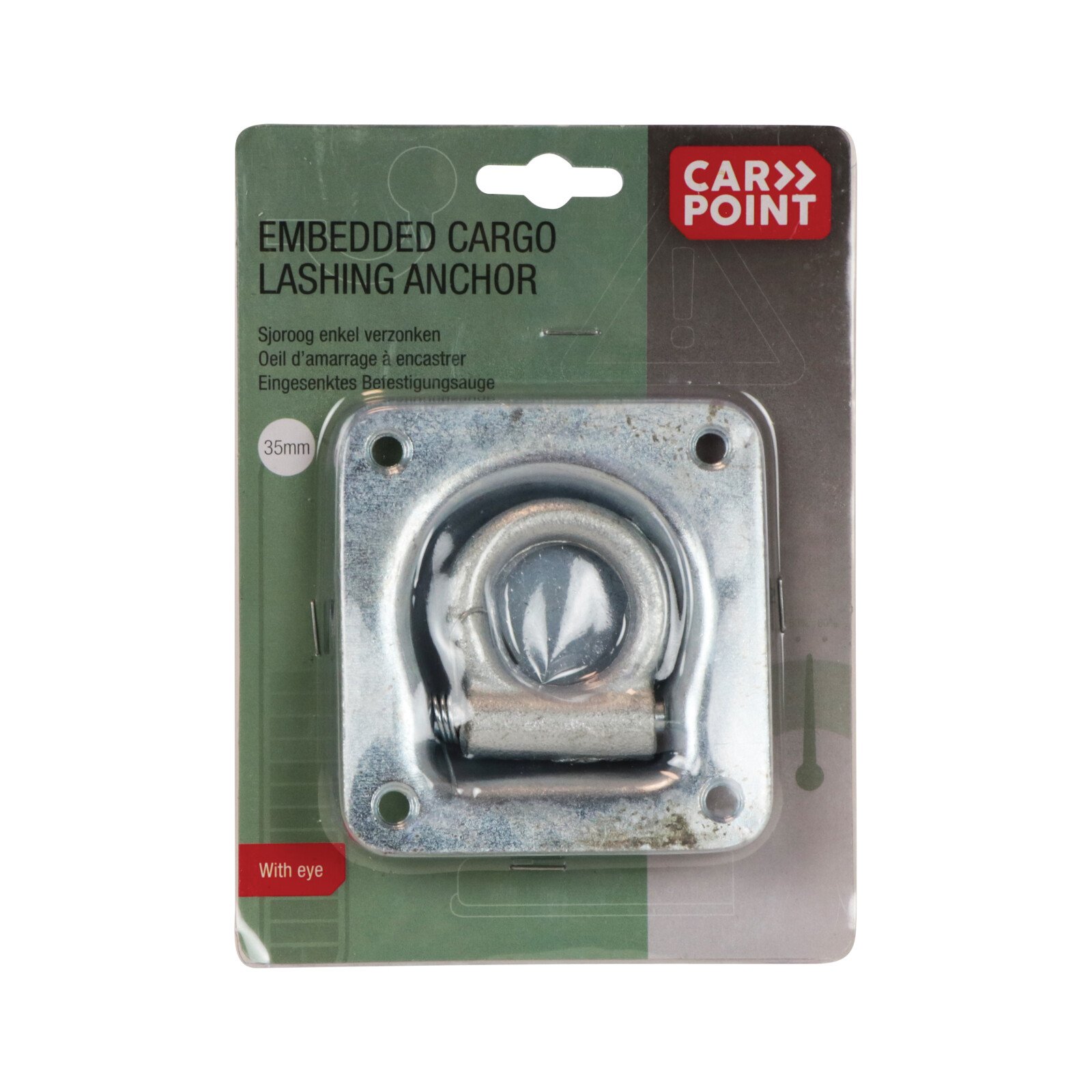Embedded cargo lashing anchor with eye 35mm - Cridem