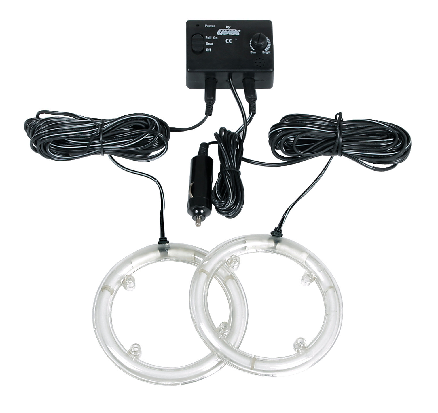 Neoane boxe cu music senzor NR-10, Ø 10cm 12V - Albastru - Cridem